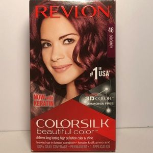 Revlon | Other | Revlon Colorsilk With Keratin Hair Color Burgundy ...